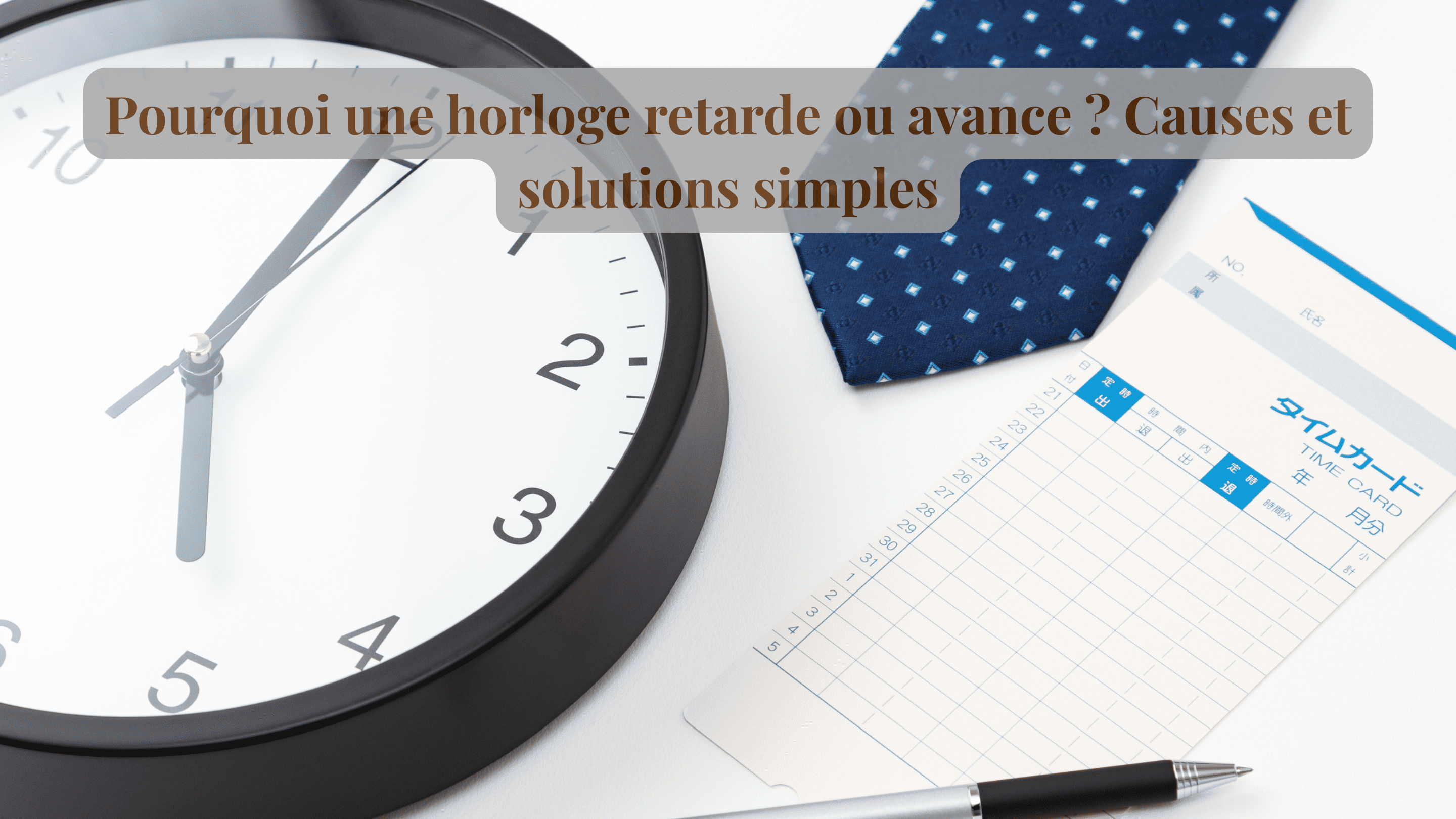 Pourquoi une horloge retarde ou avance ? Causes et solutions simples ...